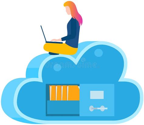 Business Technology Storage Cloud Server Service Concept With Data Network Internet Web