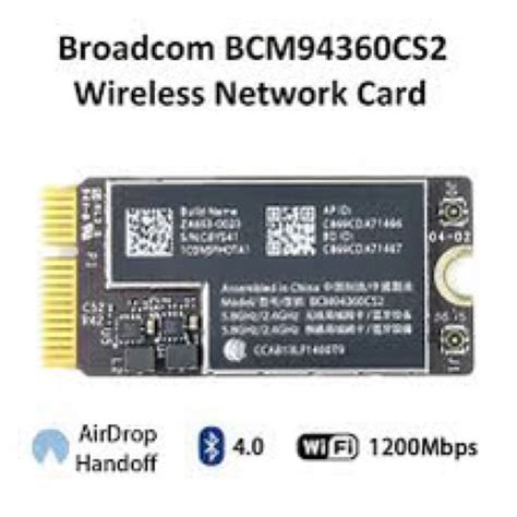 Card Wifi Macos Và Hackintosh Windows Bcm94360cs2 Chipset Broadcom Shopee Việt Nam