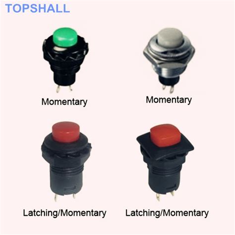 12mm Small And Micro Latching And Momentary Red Green Blue Yellow White