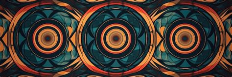 Premium Ai Image A Symmetrical Pattern Of Abstract Shapes In Complementary Colors Background