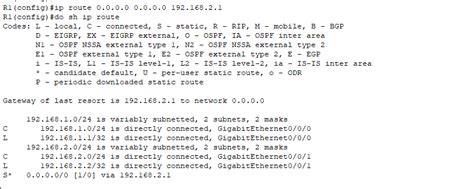 what is gateway of last resort in ccna geeksforgeeks