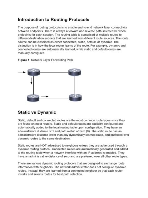 Introduction To Routing Protocols Pdf Routing Network Architecture