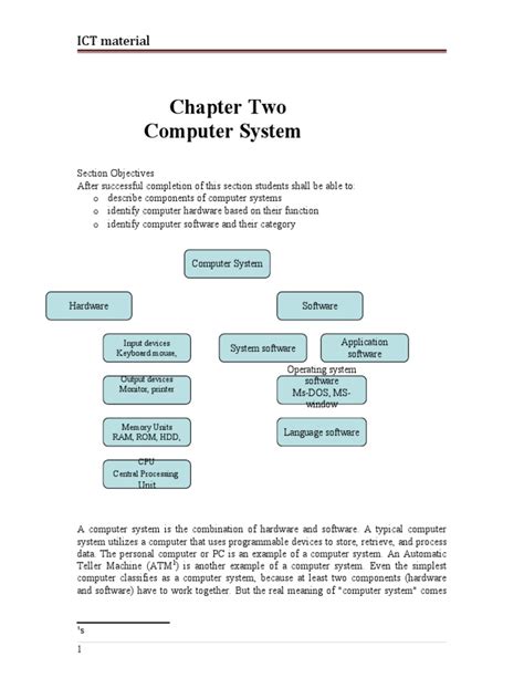 Chapter 2 Computer System Pdf Computer Data Storage Read Only