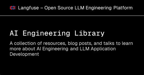 Ai Engineering Library Langfuse