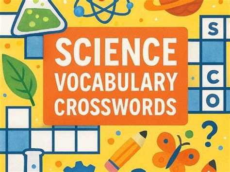 Educational Crossword Puzzles Science Vocabulary Teaching Resources