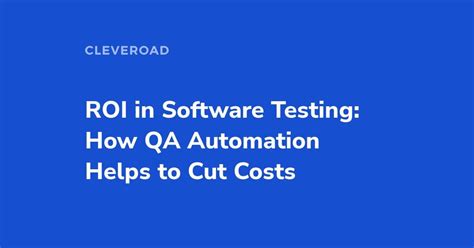test automation roi is qa automation effective r testautomation