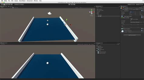 Unity 5 Roll A Ball Game 4 Of 8 Setting Up The Play Area Unity Official Tutorials Youtube