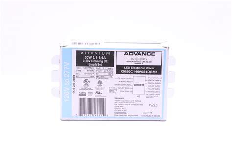 XI C V DSM Watt Advance LED Driver With SimpleSet LED Lighting Space