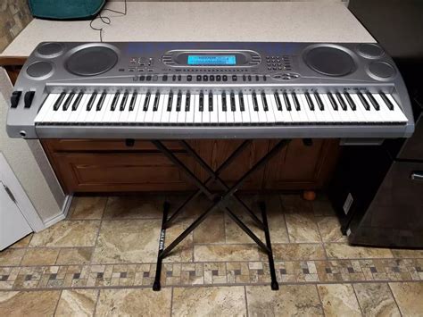 Casio 76 Key Midi Keyboard Wpitch Bend And Modulation Deluxe Double Bar Stand For Sale In