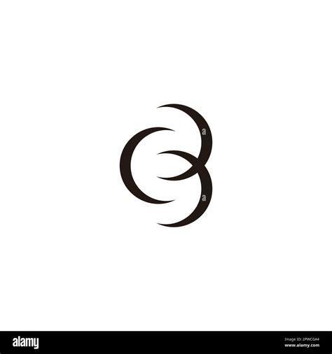 Letter Cb Linked Object Simple Geometric Logo Vector Stock Vector Image And Art Alamy