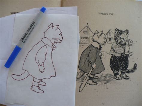 Как перенести рисунок на ткань Красная нить