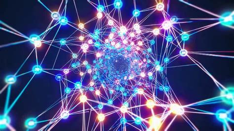 Pulsing Neural Network — Futuristic Ai Grid Animation Stock Video Video Of Tech Digital