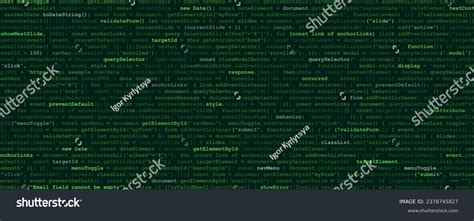 Programming Computer Code Abstract Visualization Coding Stock Vector