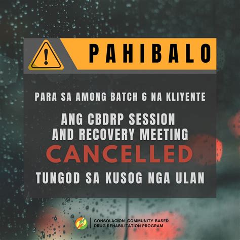 Consolacion Community Based Drug Rehabilitation Program Ccbrp