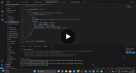 Webdevelopment Reactjs Nodejs Weatherapp Apiintegration Futureintern Binayak Joshi