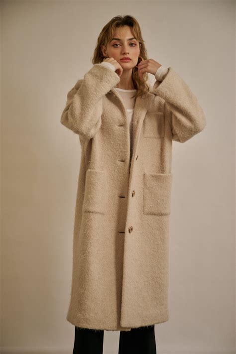 익스클루시브 울 원단 롱코트