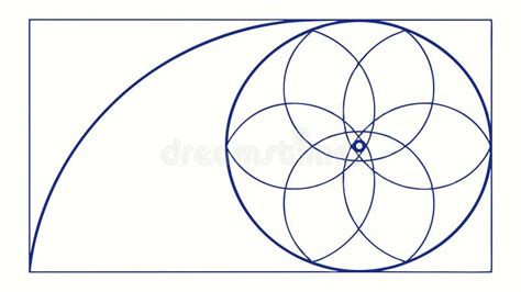 Geometric Spiral Pattern Abstract Art Inspired By Nature And Math