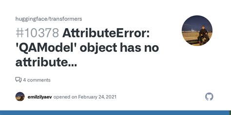 Attributeerror Qamodel Object Has No Attribute Automatic