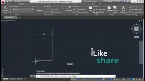 Auto Cad Tutorial Series Rectangle Command In Auto Cad YouTube