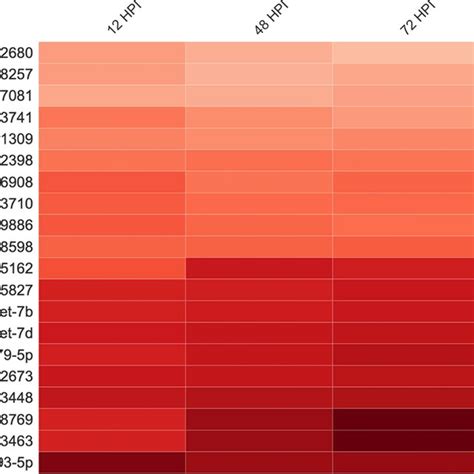 Heat Map Of Hierarchical Cluster Analysis Of The 10 Top Dysregulated