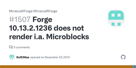 Forge 101321236 Does Not Render Ia Microblocks · Issue 1507 · Minecraftforge