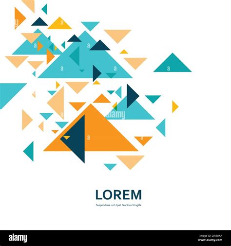 Abstract Geometric Background With Modern Overlapping Triangles Stock Vector Image And Art Alamy