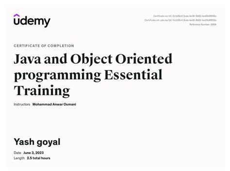 yash goyal on linkedin javaprogramming objectorientedprogramming certificationachievement…