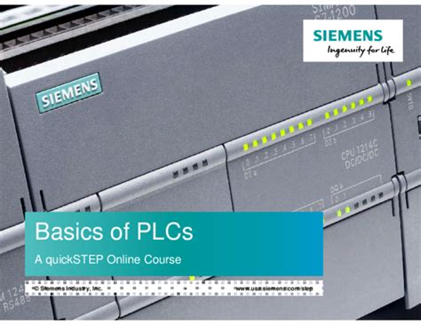 Pdf Basics Of Plcs