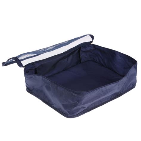 Travel Waterproof Nylon Zipper Mesh Storage Bag Set For Clothes Pouch