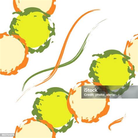 Seamless Tileable Pattern With Abstract Shapes Stock Illustration Download Image Now