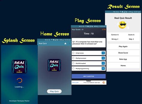 Quiz App Without Database In Android Studio Techpass Master