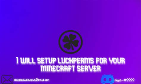 Setup Luckperms For Your Minecraft Server By Proneon Fiverr