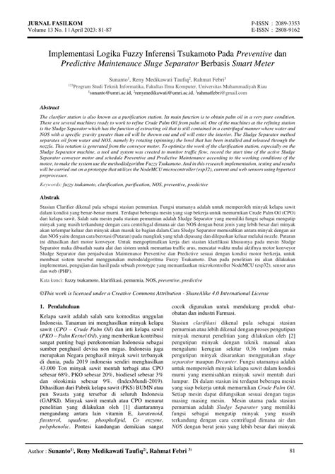 pdf nanto implementasi logika fuzzy inferensi tsukamoto pada