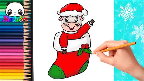 Як намалювати новорічну шкарпетку Прості малюнки Youtube