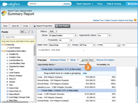 Salesforce Cant Add Chart To Report