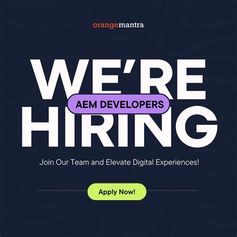 Orangemantra On Linkedin Aemdeveloper Aem Developerjobs Hiringnow Joinourteam Hiring
