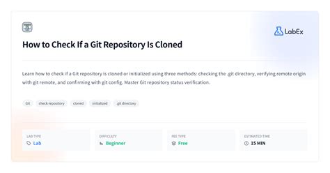 How To Check If A Git Repository Is Cloned Labex