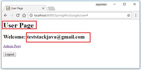 Code ví dụ Spring MVC đăng nhập bằng google gmail STACKJAVA