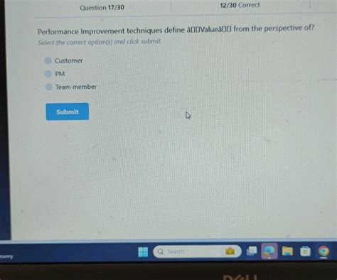 Question 17 30 12 30 Correct Performance StudyX