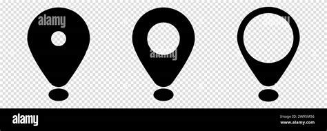 set of location pin icons gps marker vector illustration stock vector image and art alamy