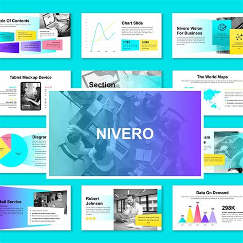 Шаблон презентации Nivero для агентства Digital Маркетинга Biecom Market