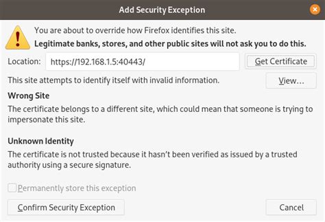 How To Permanently Add Self Signed Certificate In Firefox Unix