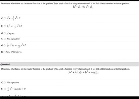 Solved Determine Whether Or Not The Vector Function Is The