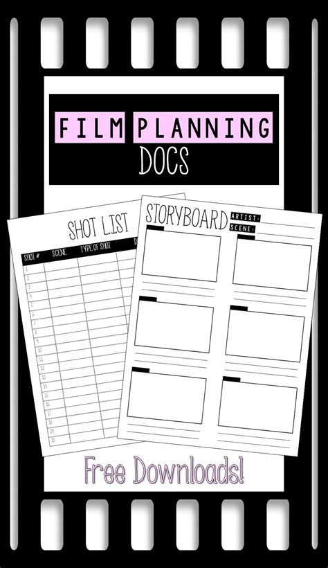Shot List And Storyboard For Television And Film Production Shot List