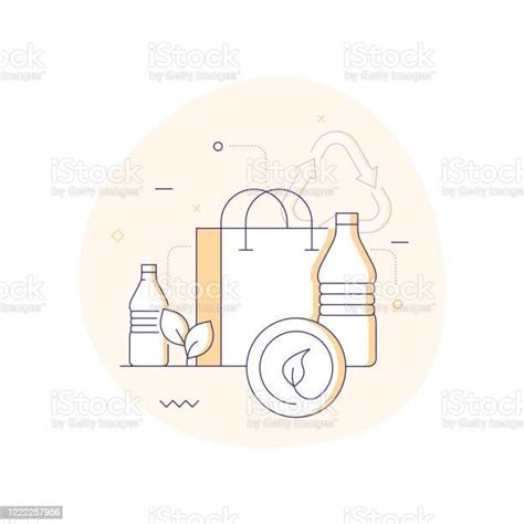 재활용 및 제로 폐기물 벡터 배너 디자인 개념 웹 사이트 프리젠 테이션 등에 대한 개요 선 아이콘 벡터 일러스트 템플릿 0명에 대한 스톡 벡터 아트 및 기타 이미지 Istock