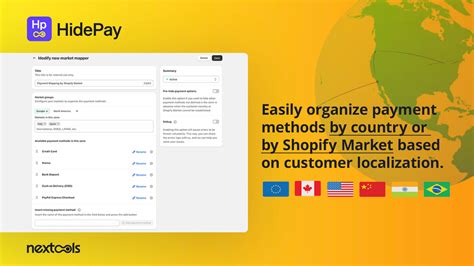 Hidepay Hide Payment Methods Hidepay Hide Sort And Rename Payment Methods Shopify App Store