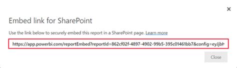 Embed A Report Web Part In Sharepoint Online Power Bi Microsoft Learn