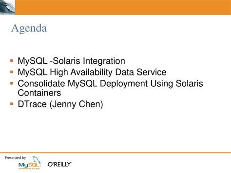 Ppt Best Practices For Deploying Mysql On Solaris Powerpoint Presentation Id1282716