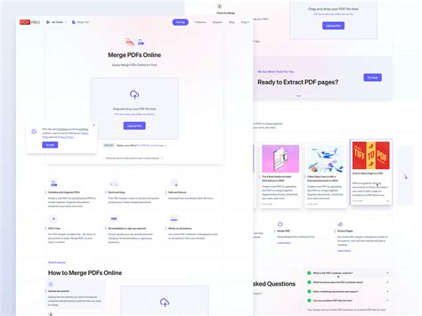 Merge Pdfs Online Tool By Tarasov On Dribbble