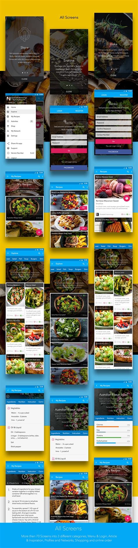 Mobile Recipe Application Mobile Restaurant Apps On Behance